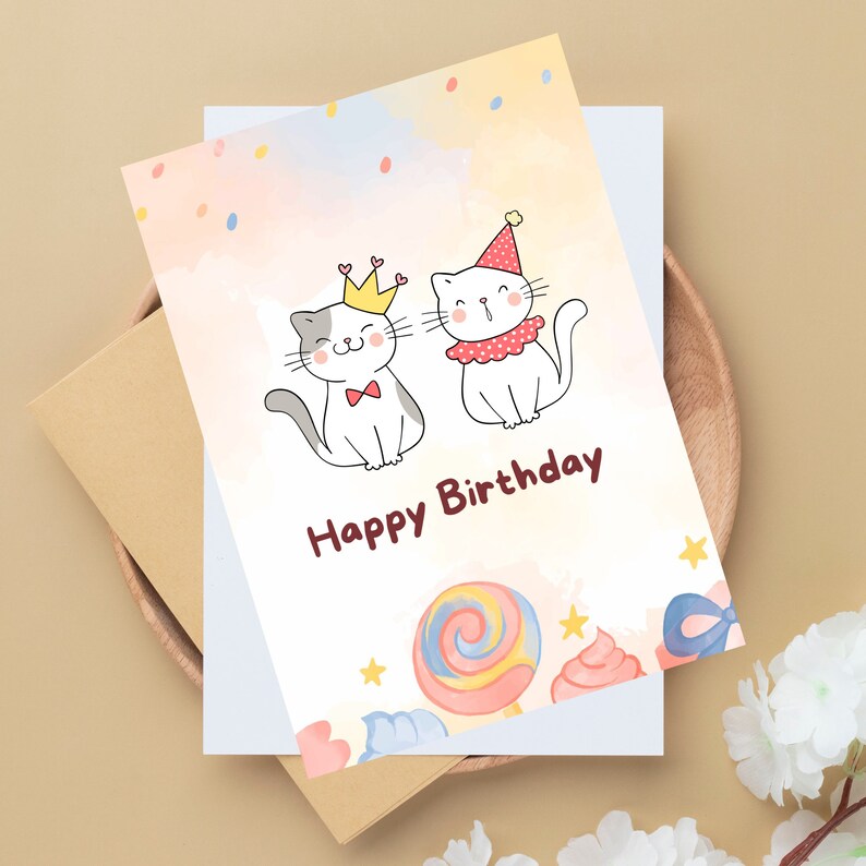 Happy Birthday Digital Printable Card Printable Card Digital Download ...