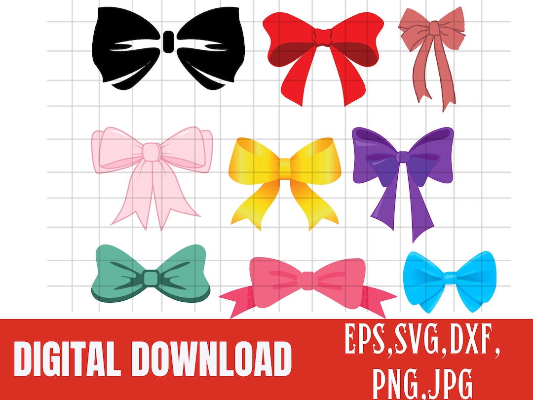 Ribbon Bow SVG Bundle\ Ribbon SVG\ Bow Svg\ Present Svg\ Bow Tie SVG ...