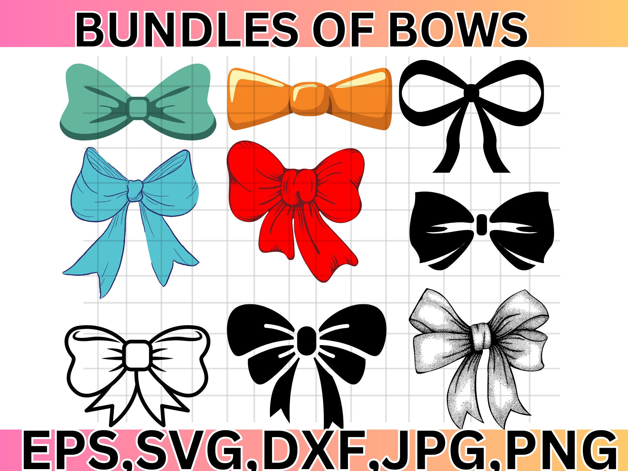 Bow Tie Svg Bow SVG File Bow Vector Bow Clipart Bow Svg - Etsy
