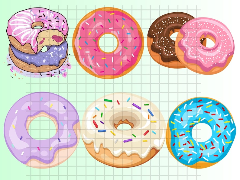 Donut SVG Bundle\ Chocolate Donut SVG\ Doughnut SVG\ Donut Clipart ...
