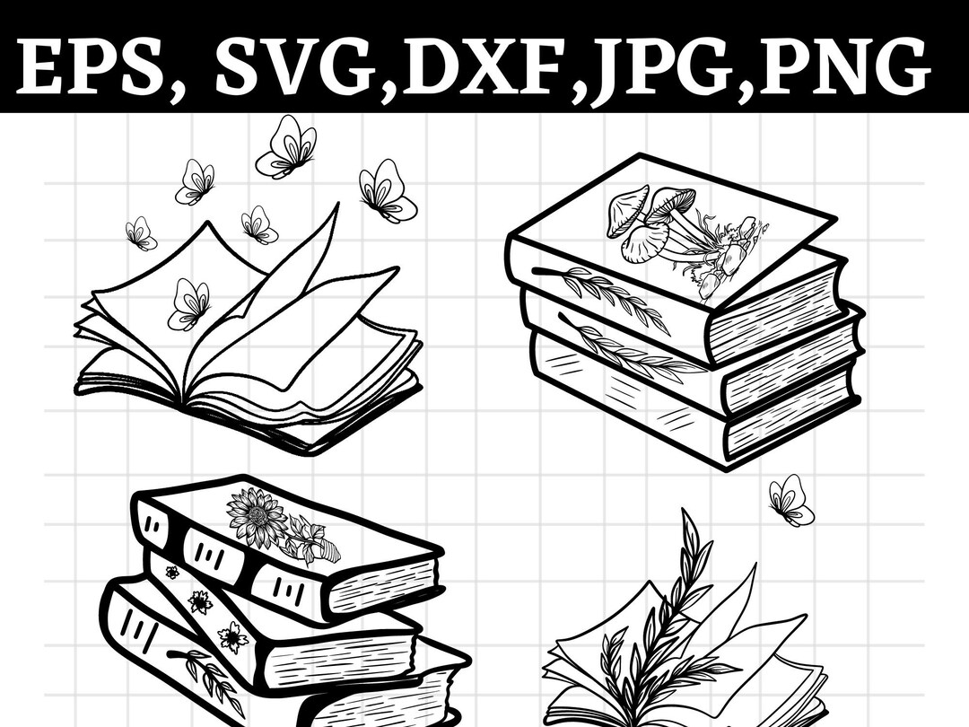 Book SVG/ Open Book SVG / Library SVG / School Svg / Monogram / Clipart ...