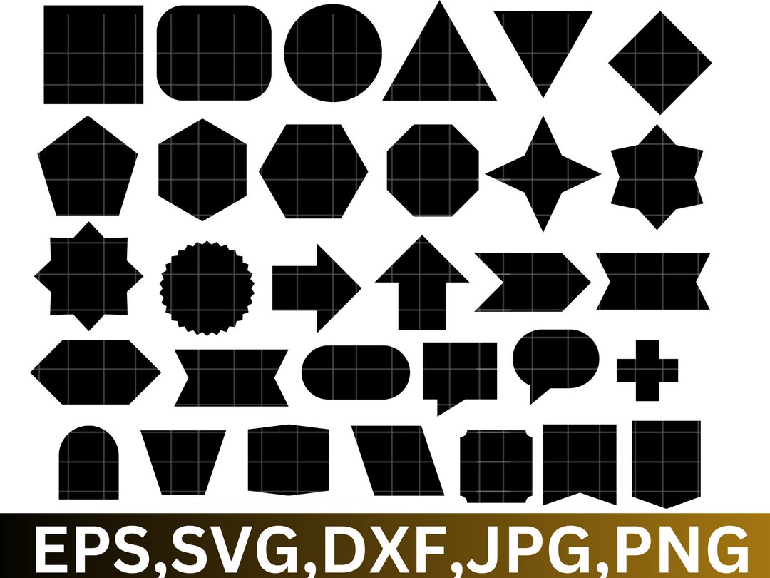 Basic Shape SVG Bundle\ Basic Shape PNG Bundle\ Basic Shape Clipart\ Basic Shape SVG Cut Files ...