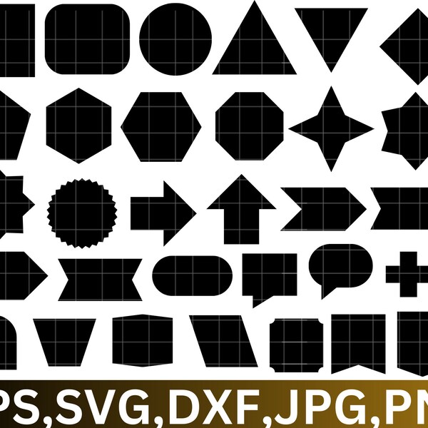 Basic Shapes Svg - Etsy