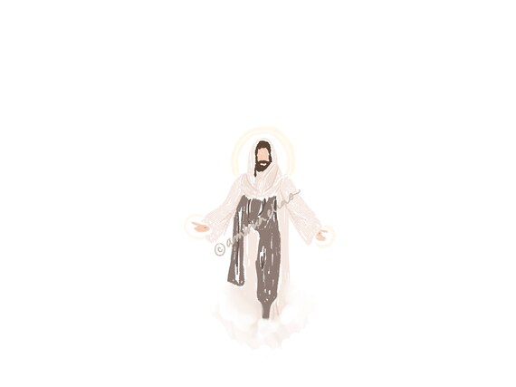 Jesus Arms Outstretched Drawing
