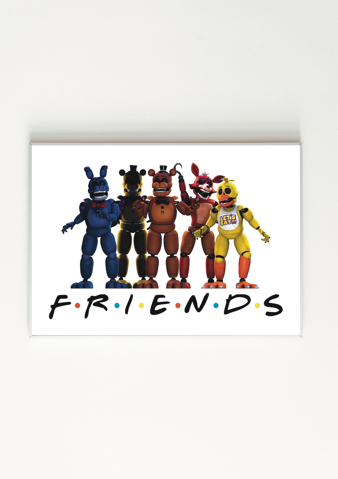 4 Sizes FNAF Friend Print - Etsy UK