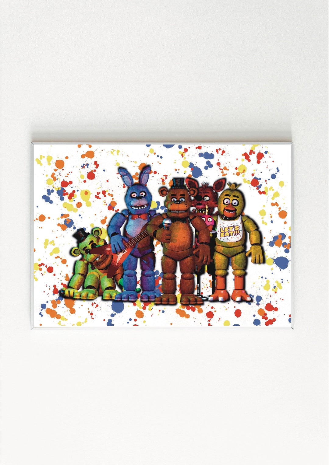 3 Sizes FNAF Print - Etsy UK