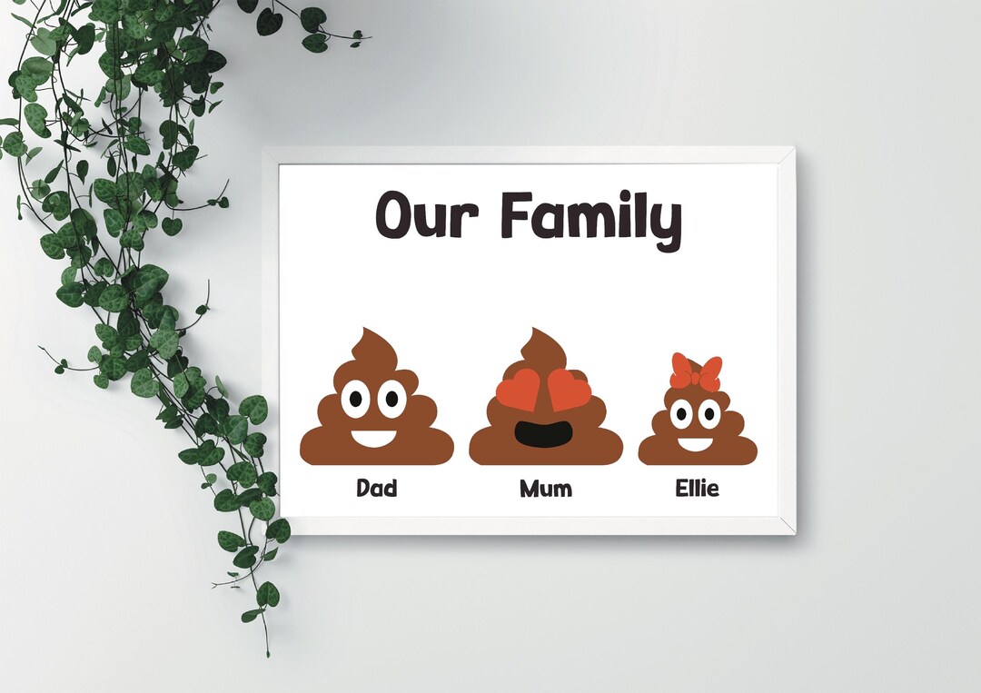 Poo Name Print 4 Size Options - Etsy