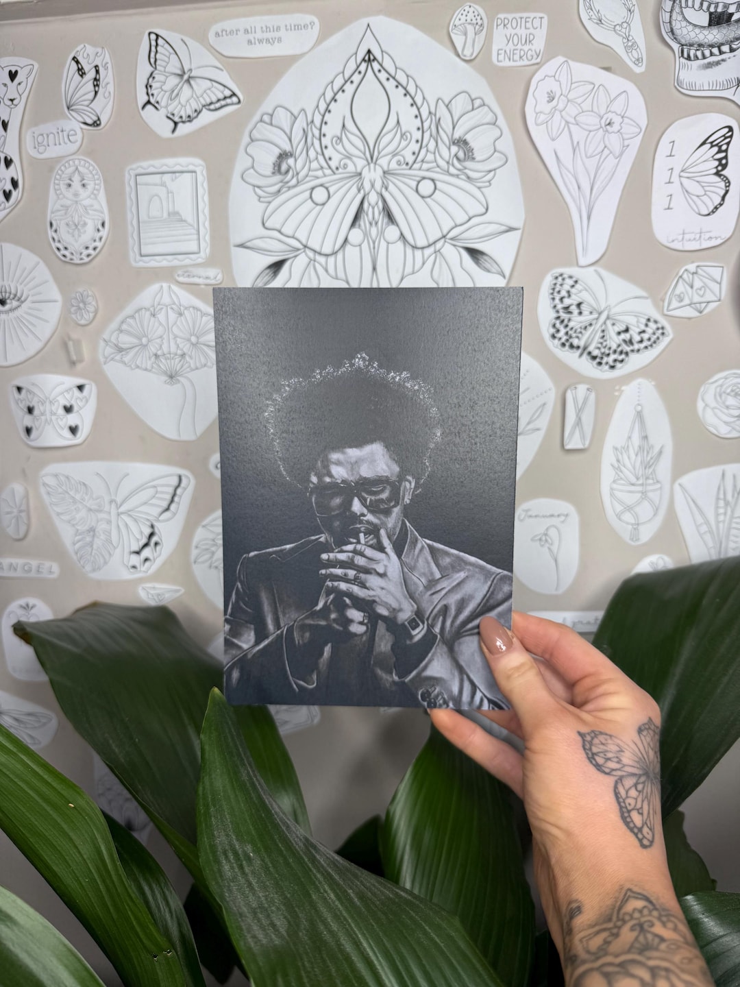 The Weeknd A5 Pencil Drawing Print - Etsy