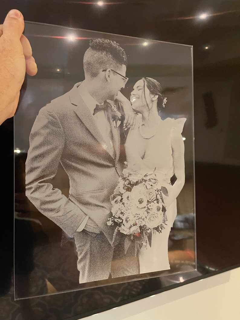 Engrave Your Photo on 3/16” Clear Acrylic--multiple Size Options. - Etsy