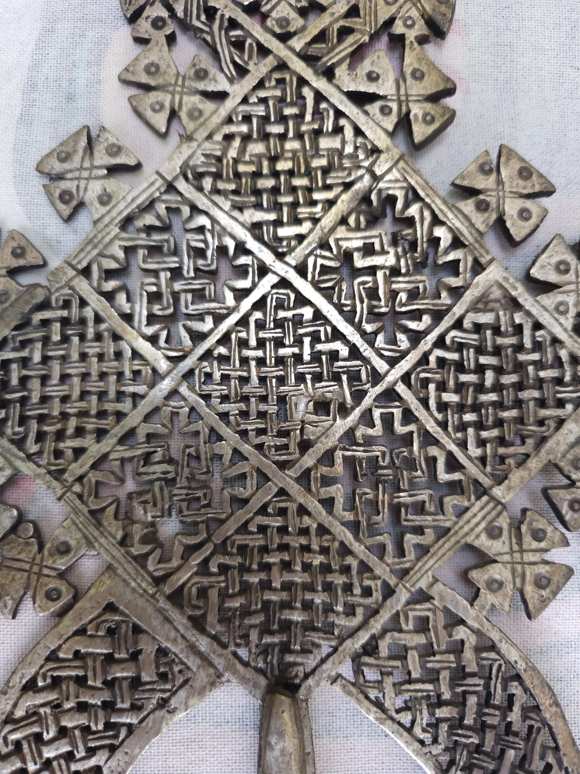 Vintage Ethiopian Orthodox Hand Cross African Christian Art Souvenir ...