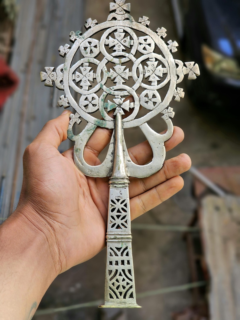 Vintage Ethiopian Orthodox Processional Cross African Christian Art ...