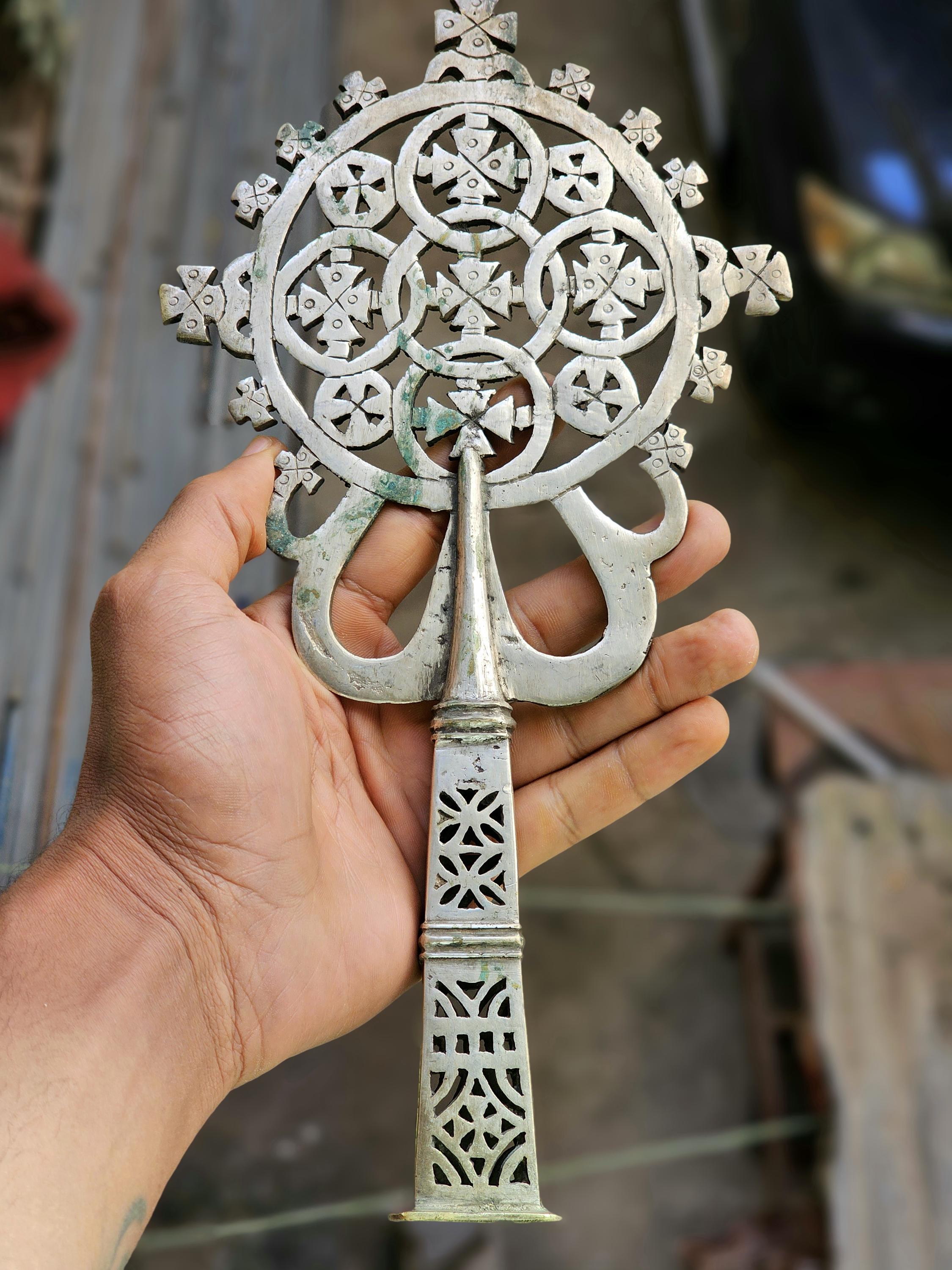 Vintage Ethiopian Orthodox Processional Cross African Christian Art ...