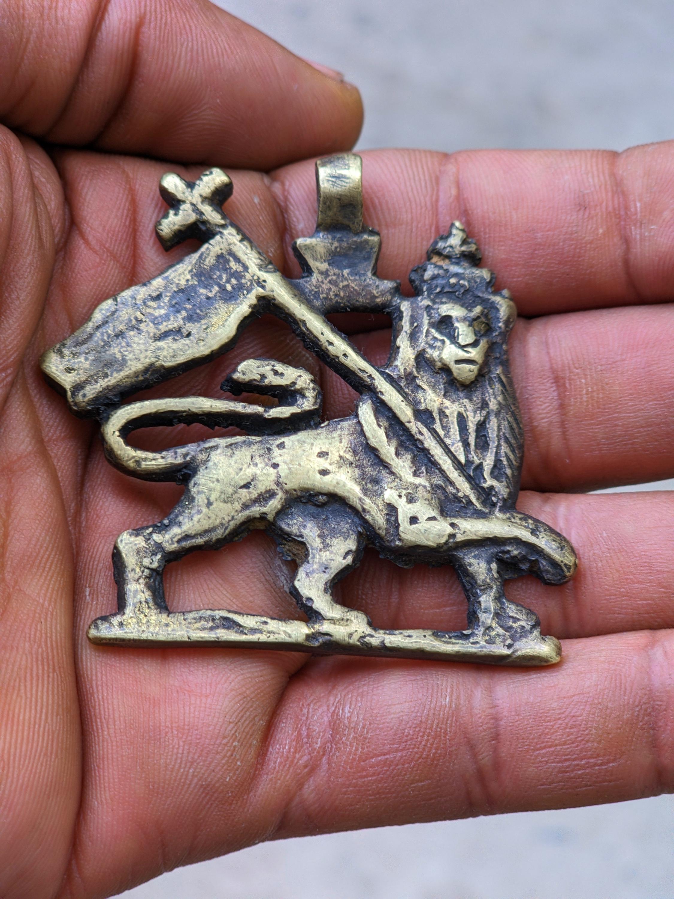 Vintage Ethiopian Orthodox Star of David Cross Pendant Christian Beta ...