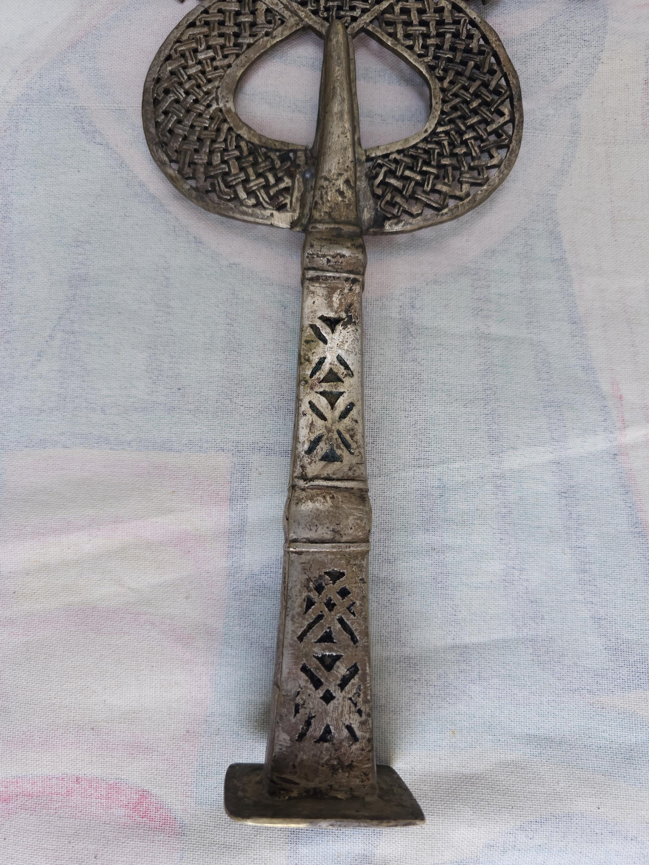 Vintage Ethiopian Orthodox Hand Cross African Christian Art Souvenir ...