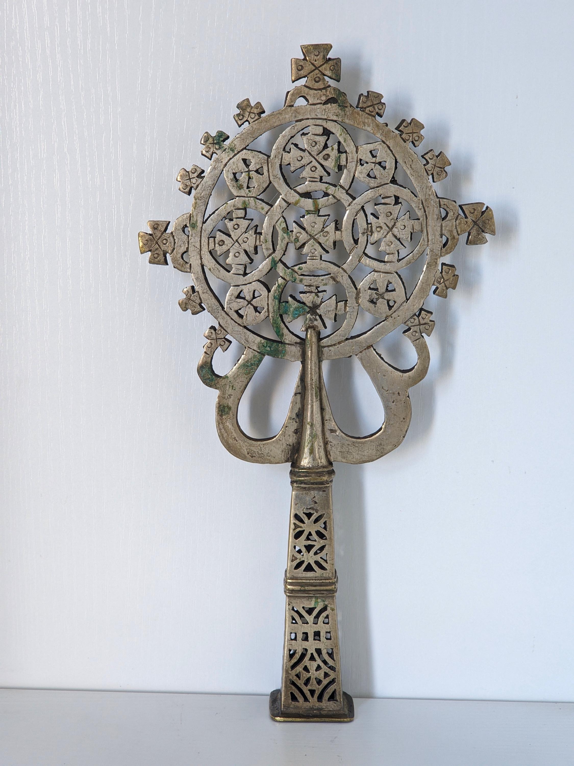 Vintage Ethiopian Orthodox Processional Cross African Christian Art ...