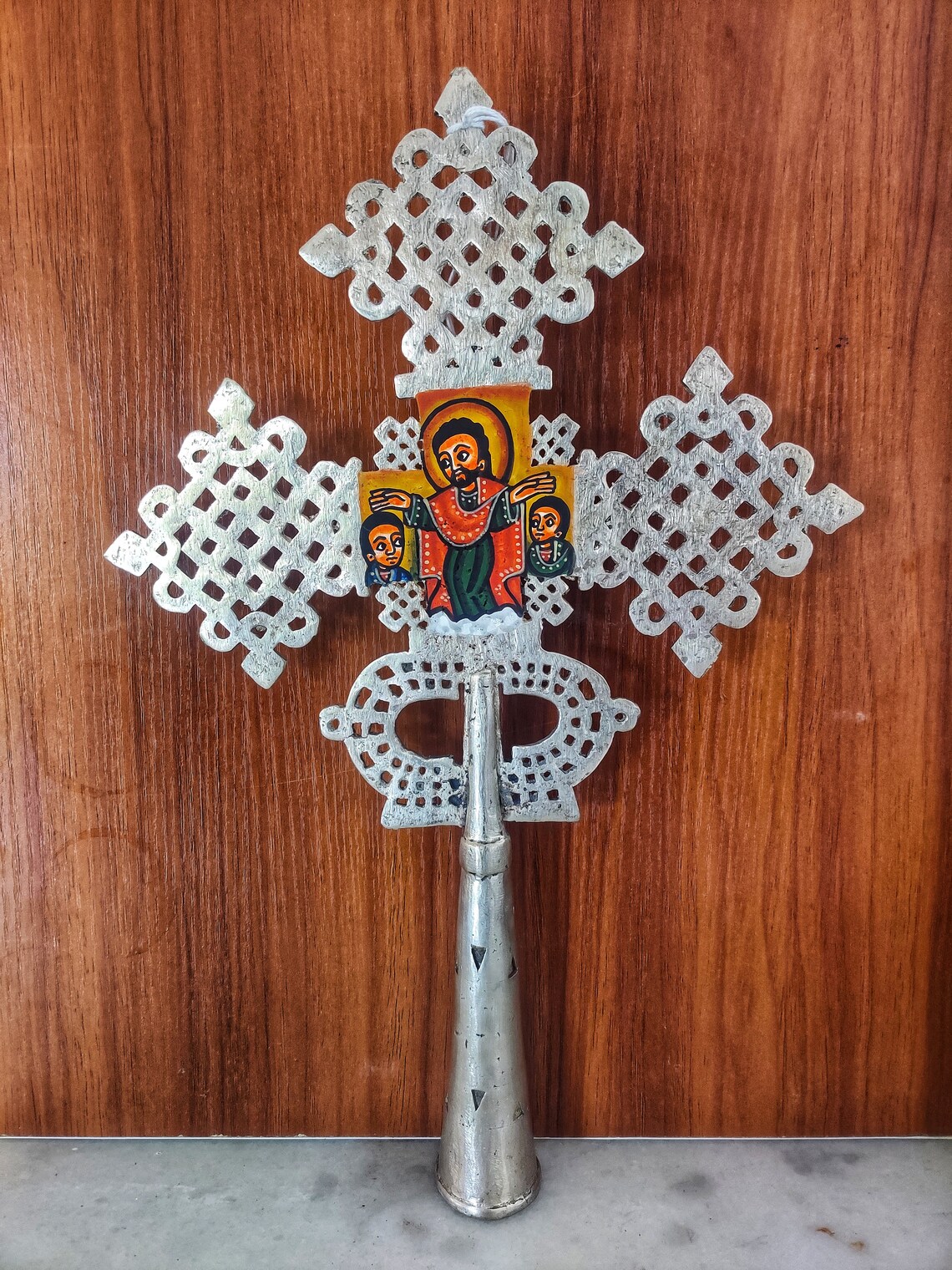 Ethiopian Orthodox Hand Painted Processional Cross African Christian ...