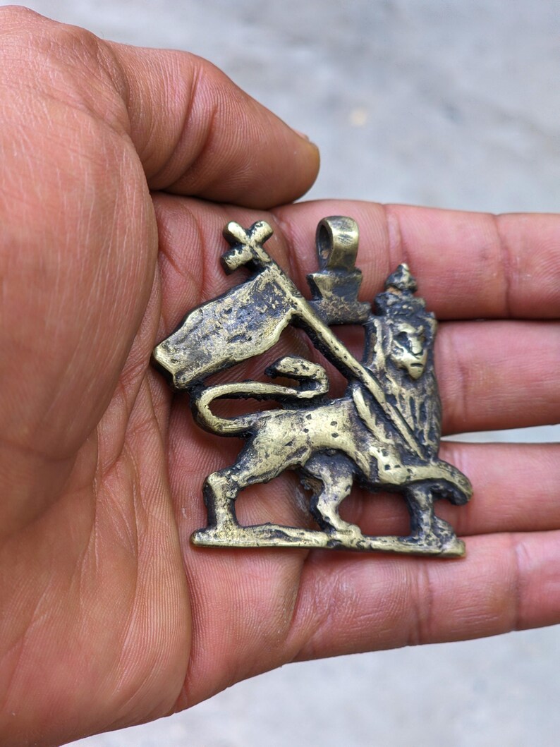 Vintage Ethiopian Orthodox Star of David Cross Pendant Christian Beta ...