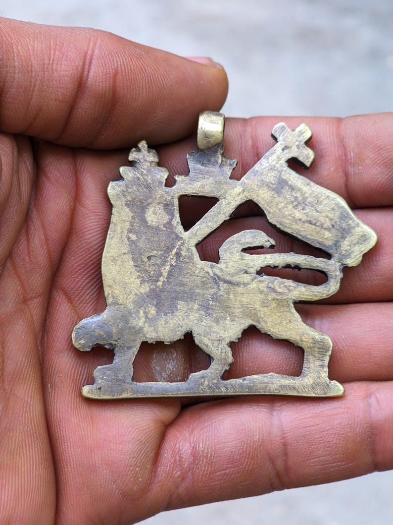 Vintage Ethiopian Orthodox Star of David Cross Pendant Christian Beta ...