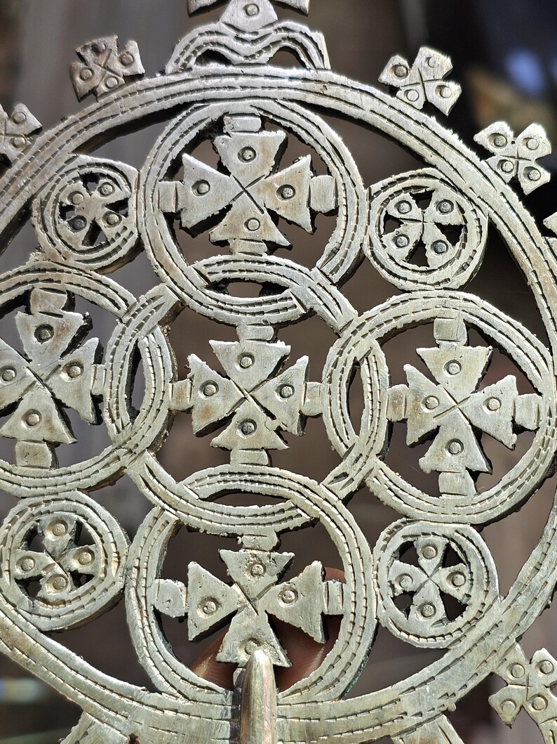 Vintage Ethiopian Orthodox Processional Cross African Christian Art ...