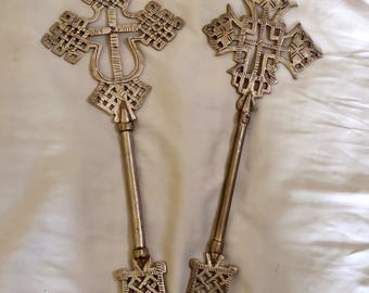Ethiopian Orthodox Hand Crosses African Christian Art Souvenir Coptic ...
