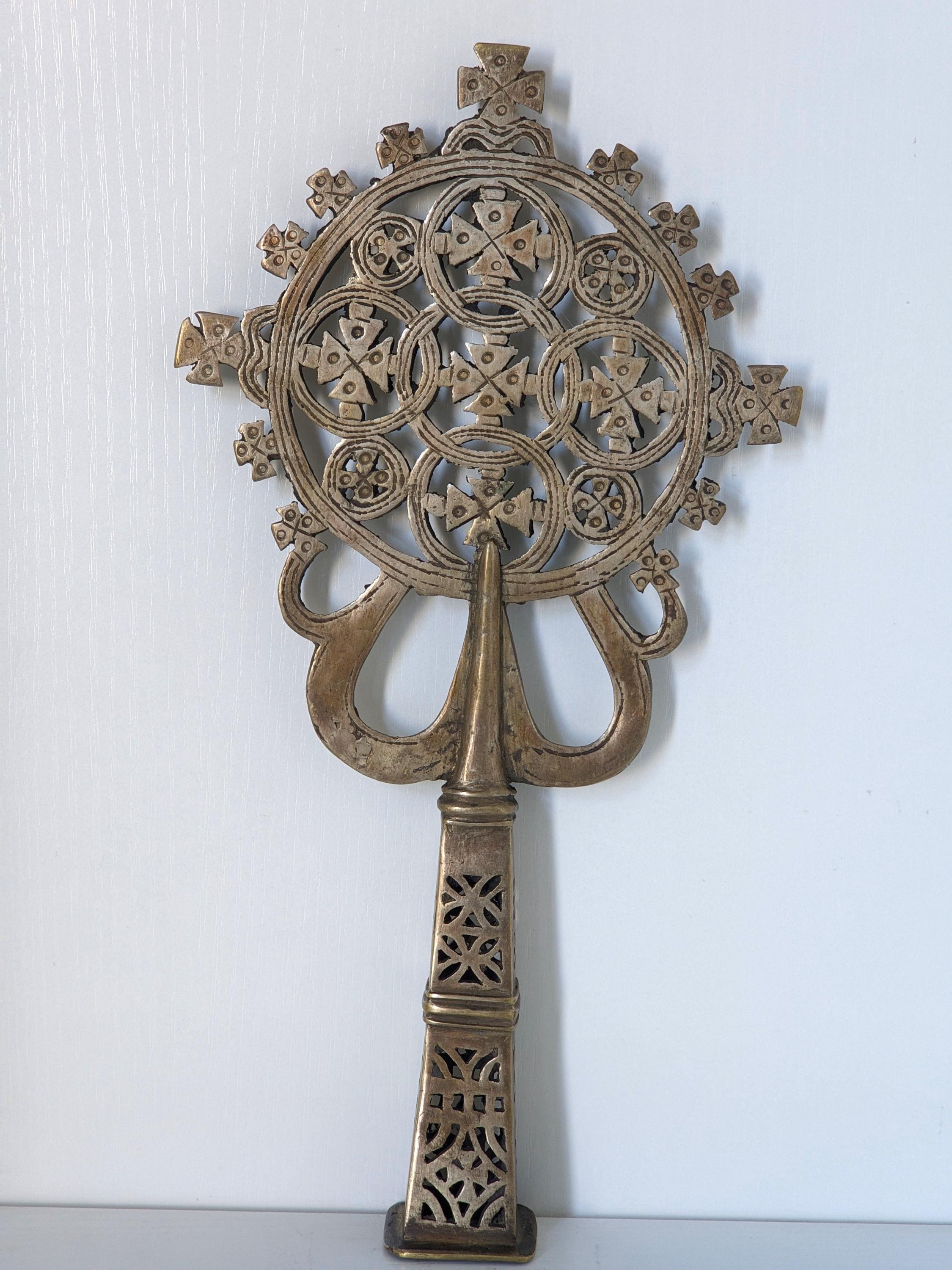 Vintage Ethiopian Orthodox Processional Cross African Christian Art ...
