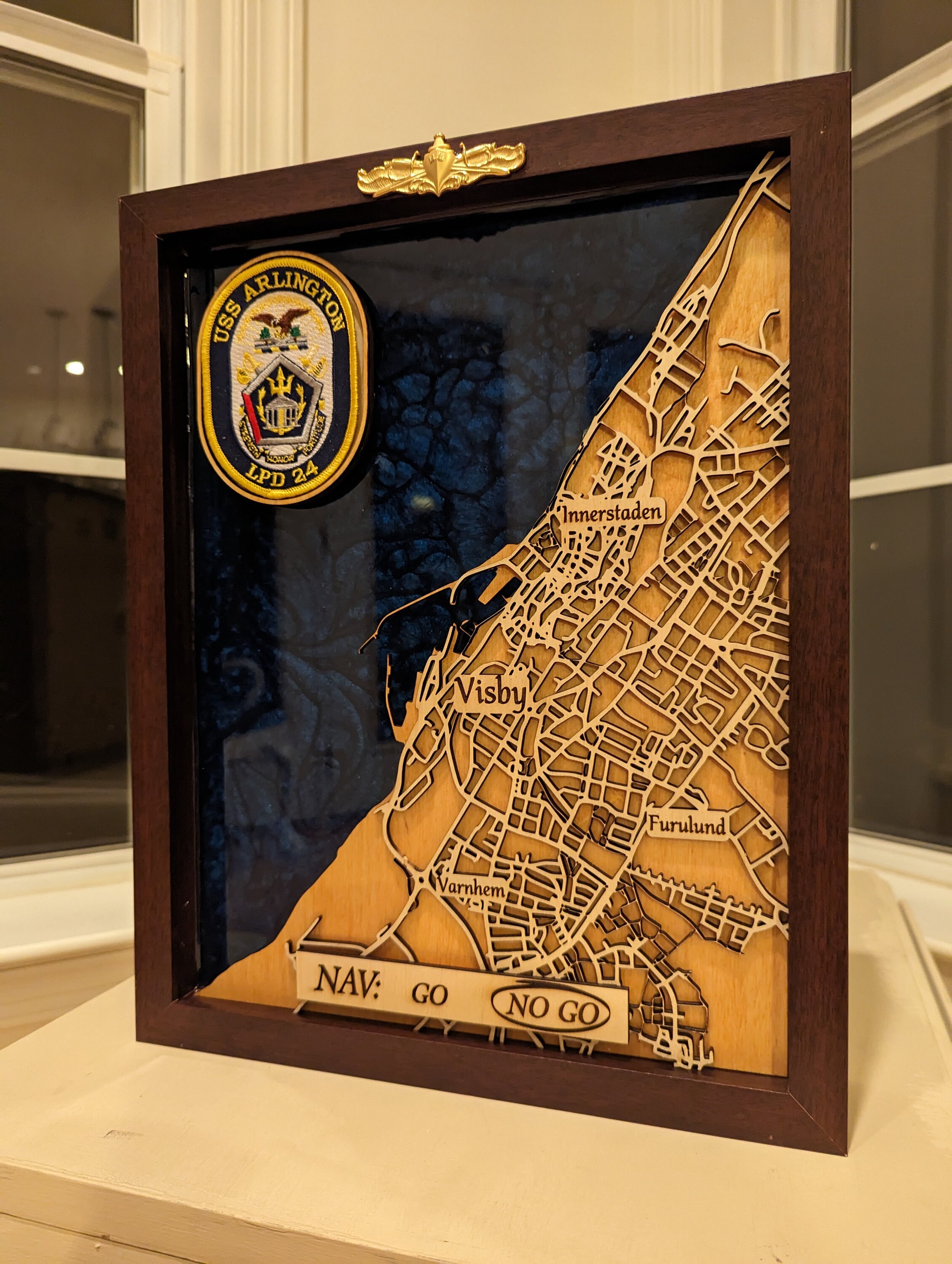 Visby Sweden Personalized Epoxy Map Perfect Surface Warfare - Etsy