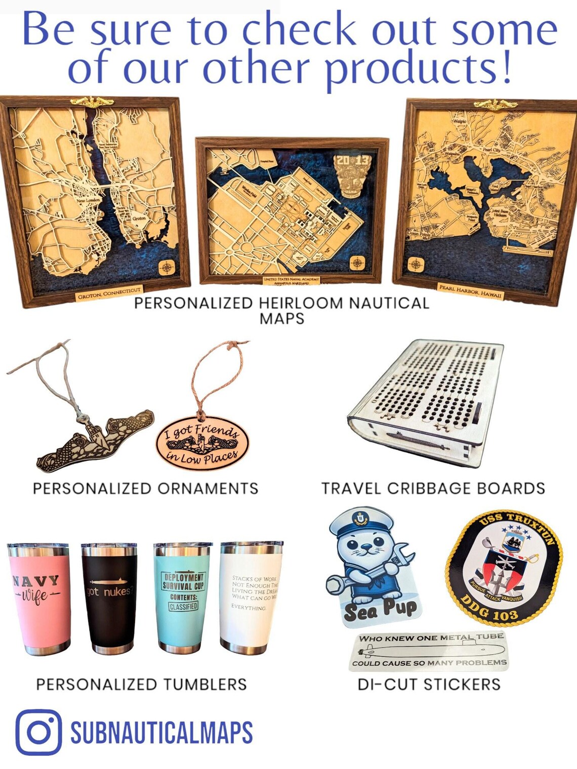 Funny Submarine Gift Personalized Tumbler Sailor Gift Navy Chief Gift ...