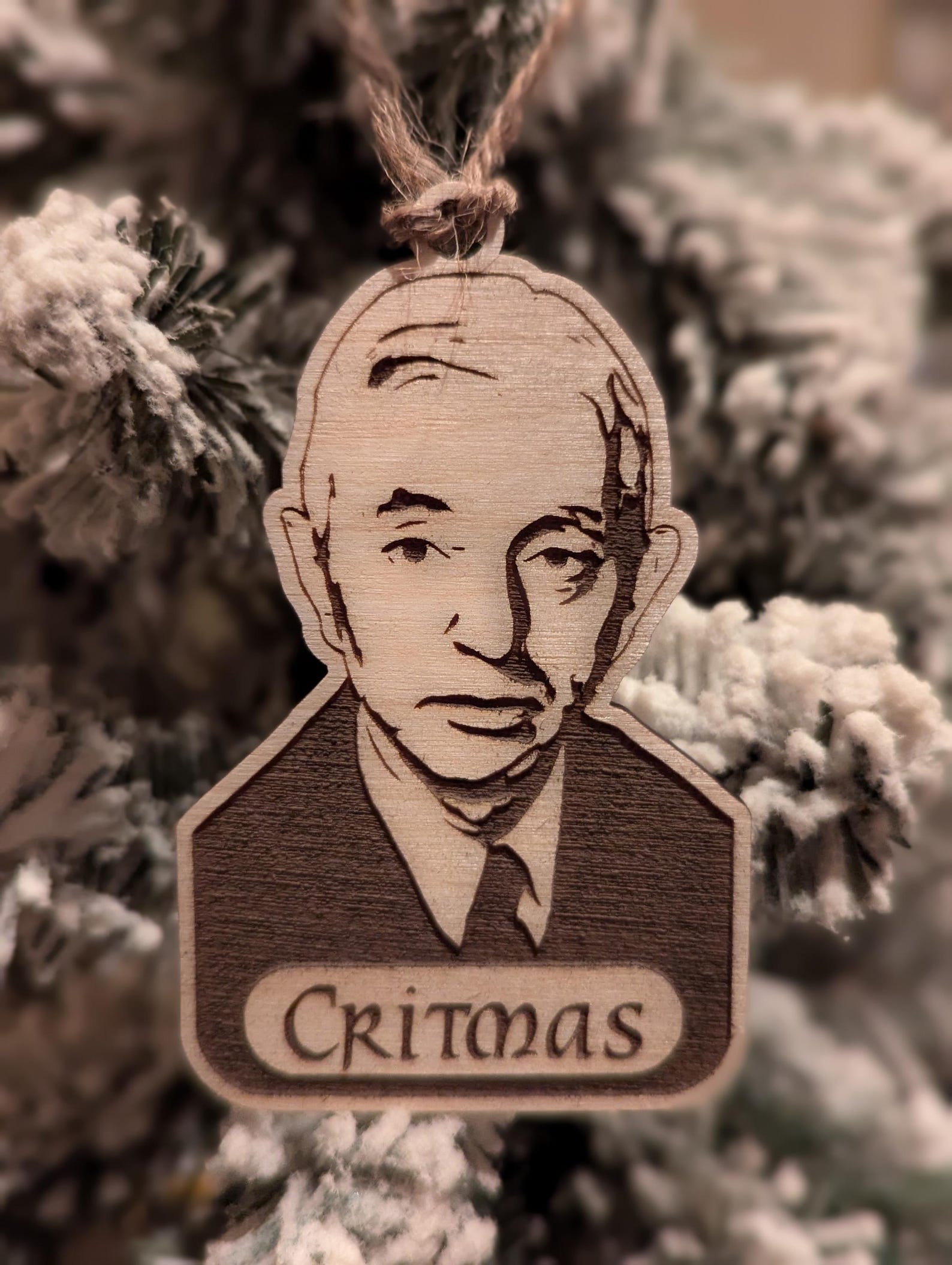 Nuclear Navy Admiral Hyman G. Rickover Humorous Christmas Ornament Gift ...