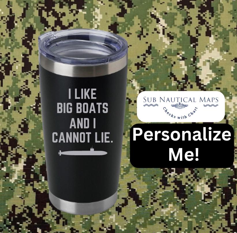 Submarine Gift Personalized Tumbler Funny Navy Gift Navy Chief Gift ...