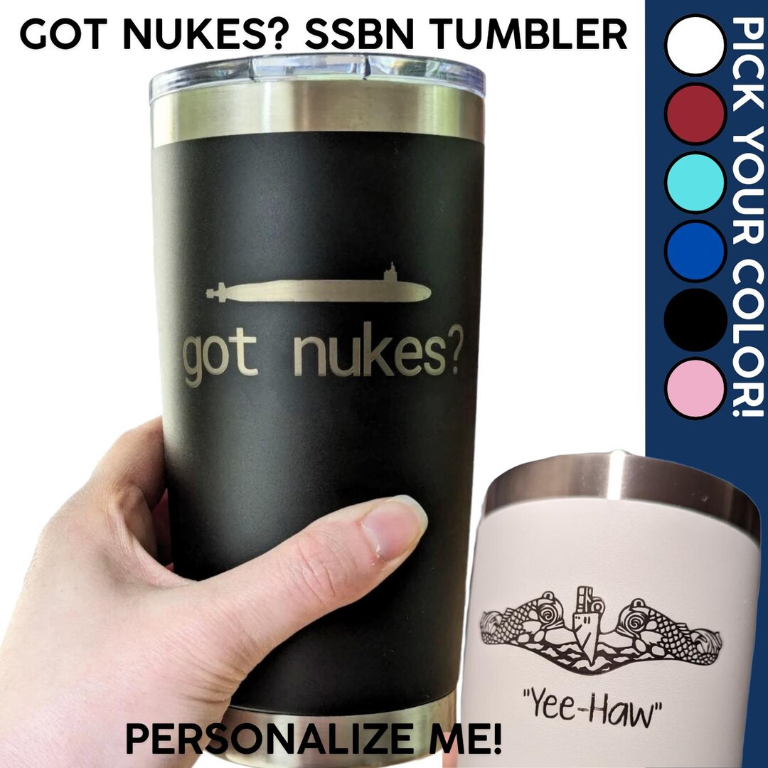 Funny Submarine Gift Personalized Tumbler Sailor Gift Navy Chief Gift ...