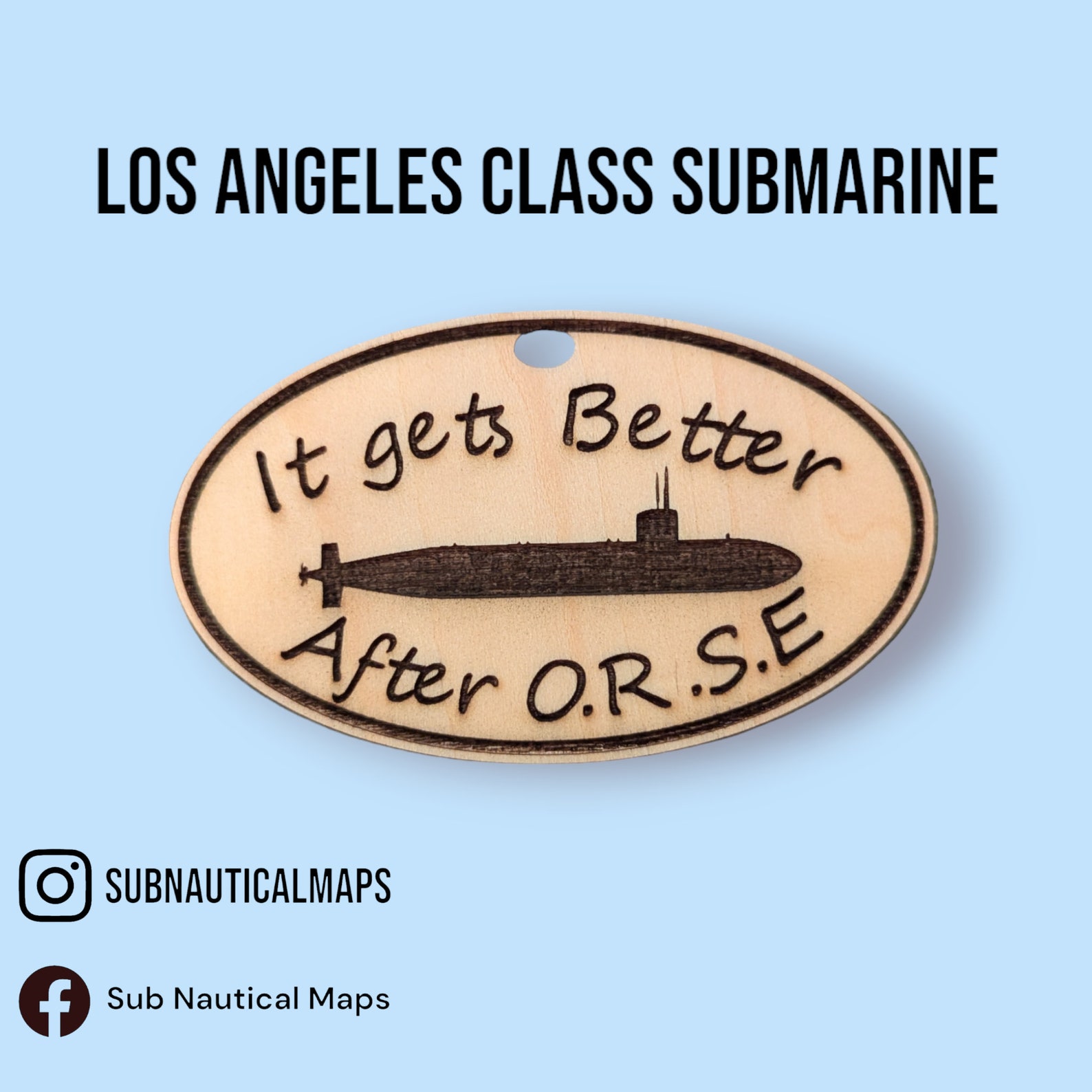 Funny Submarine Gift Custom Wooden Ornament Submariner Navy Sailor Gift ...