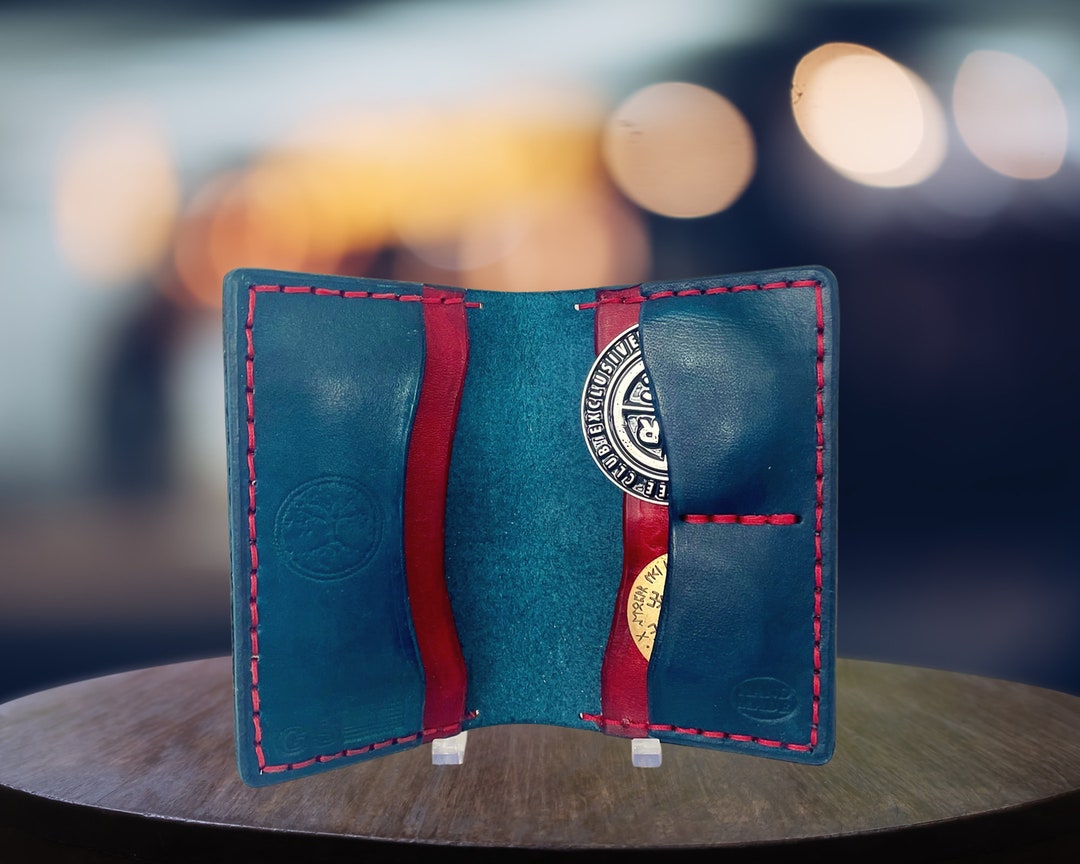 Leather Challenge Coin Wallet - Etsy