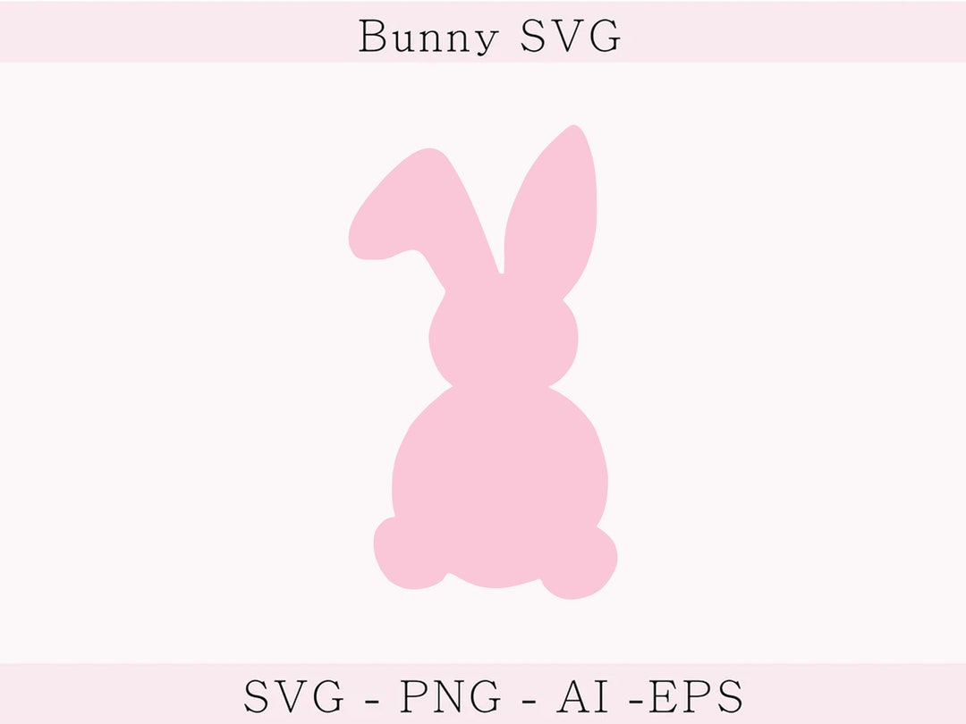 Bunny SVG Digital, Bunny Silhouette SVG, Bunny Cut File for Cricut ...