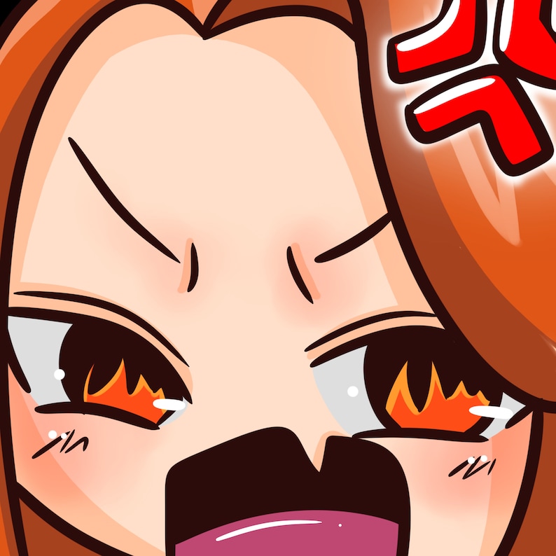 5 Ginger Hair Chibi Girl Emotes Twitch Emotes Pack Discord - Etsy