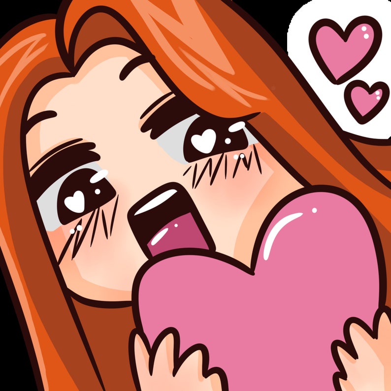 5 Ginger Hair Chibi Girl Emotes Twitch Emotes Pack Discord - Etsy