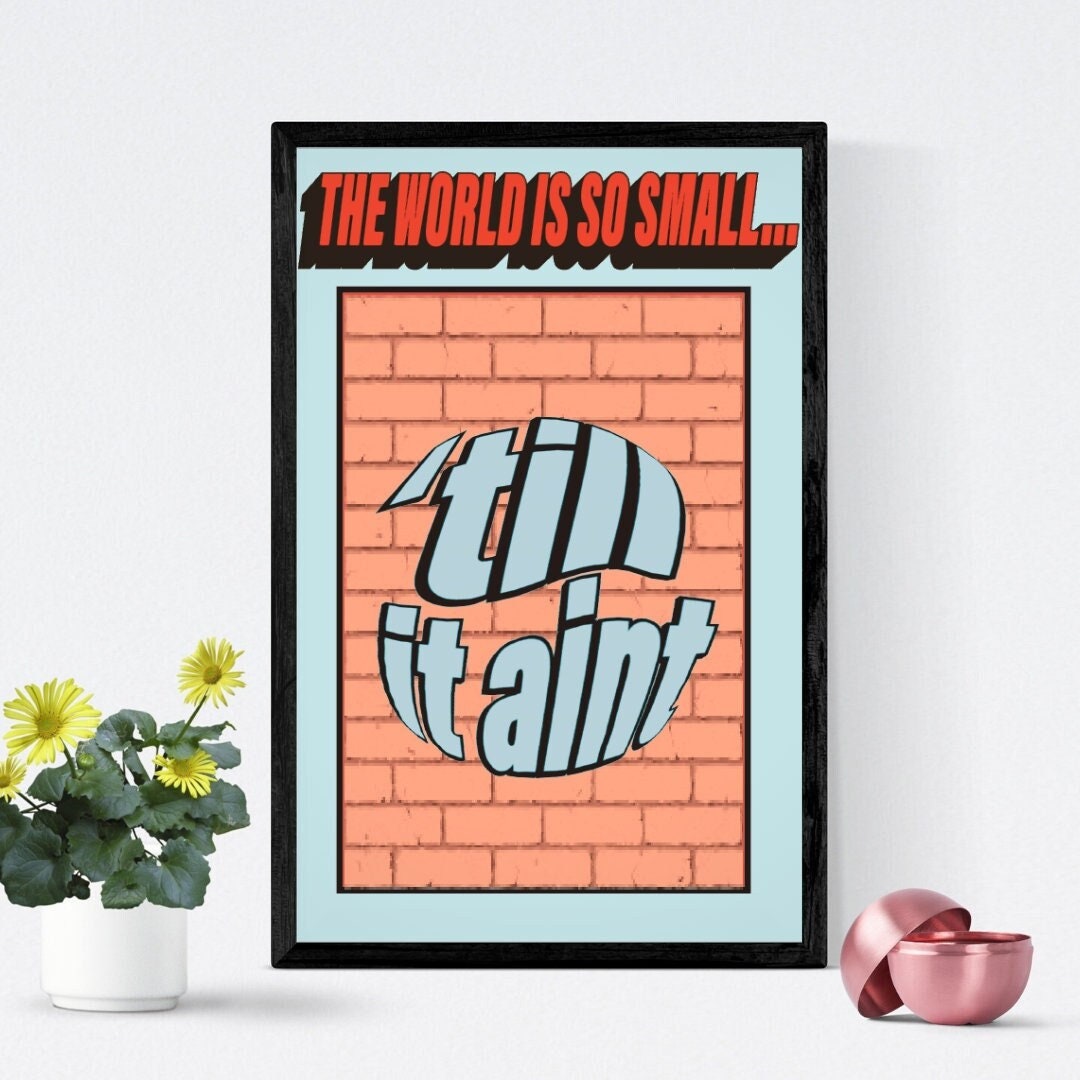 Small Worlds / Music Poster / Mac Miller / Art Print / Wall Art / Hip ...