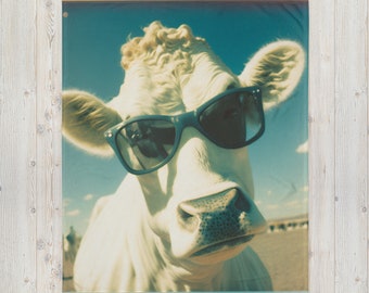 Polaroid Cow Blanket - Etsy