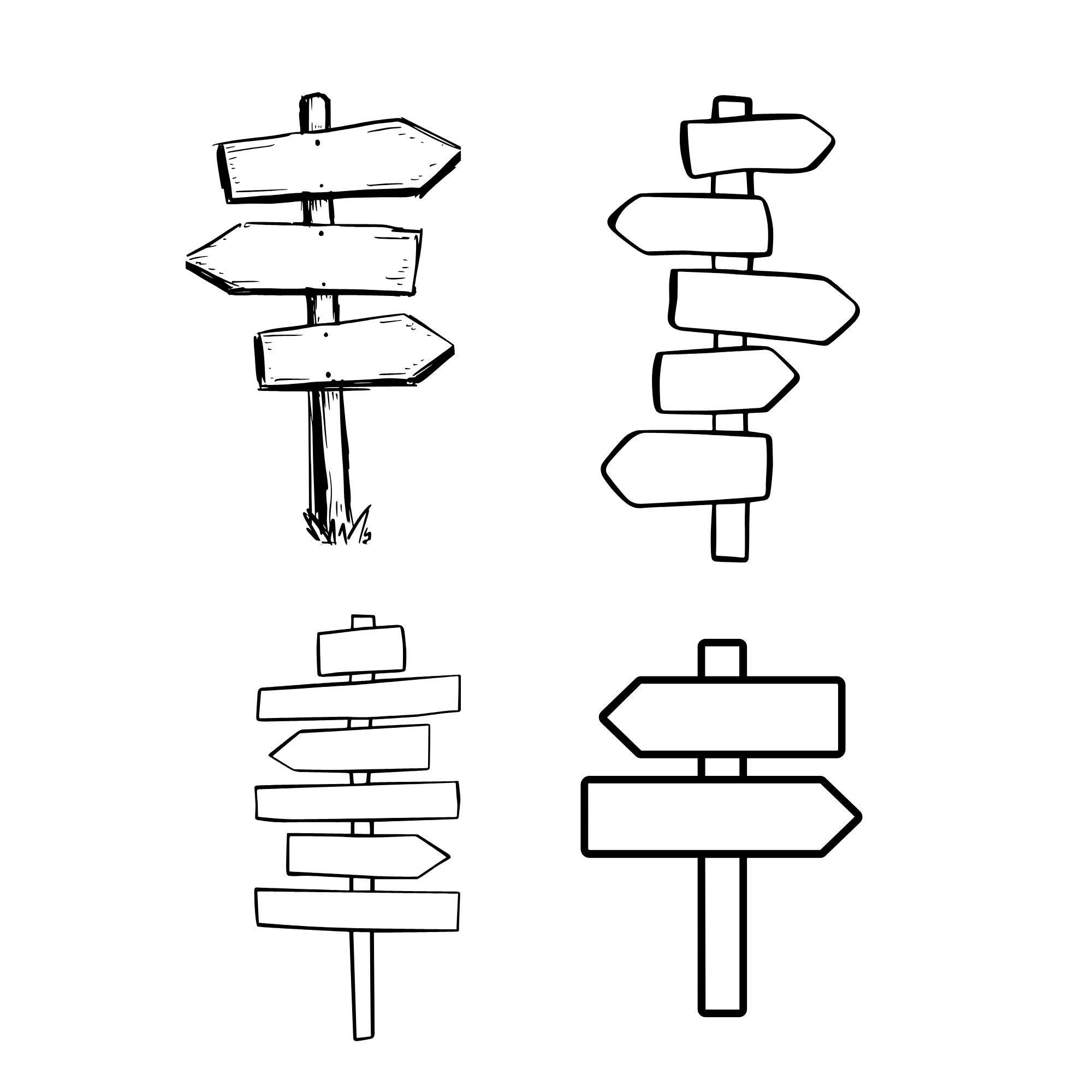 Destination Sign SVG, Destination Arrow Svg, Sign Post Template Svg ...