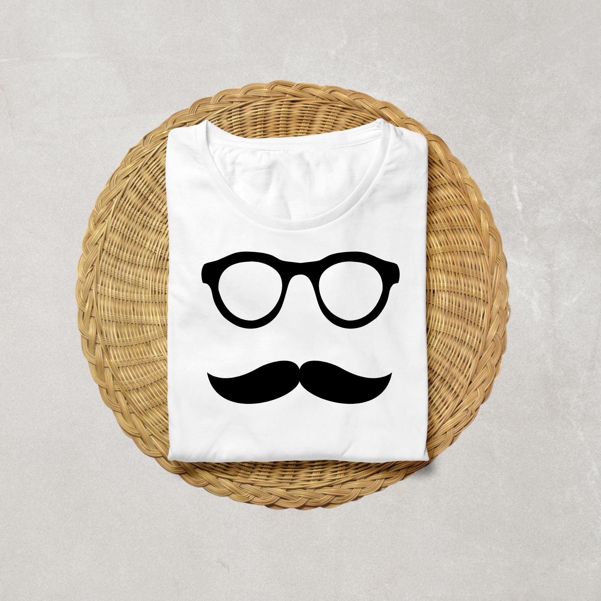 Mustache Clipart Bundle: Vector Graphics, Laser Cut Files (digital ...
