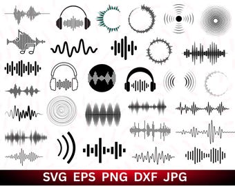 Sound Wave SVG, Music Svg, Sound Waves Clipart, Soundwave Svg ...