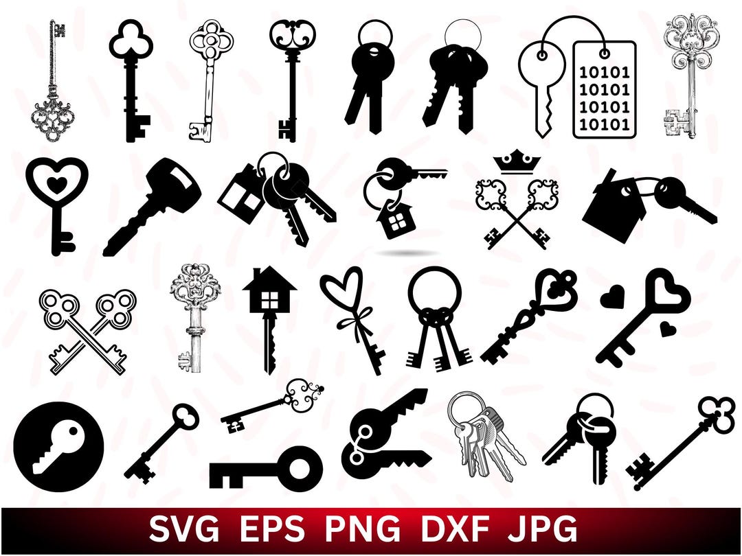 Key SVG, Key Clipart, Keys Svg Bundle, Magic Key Svg, Vintage Key Svg ...