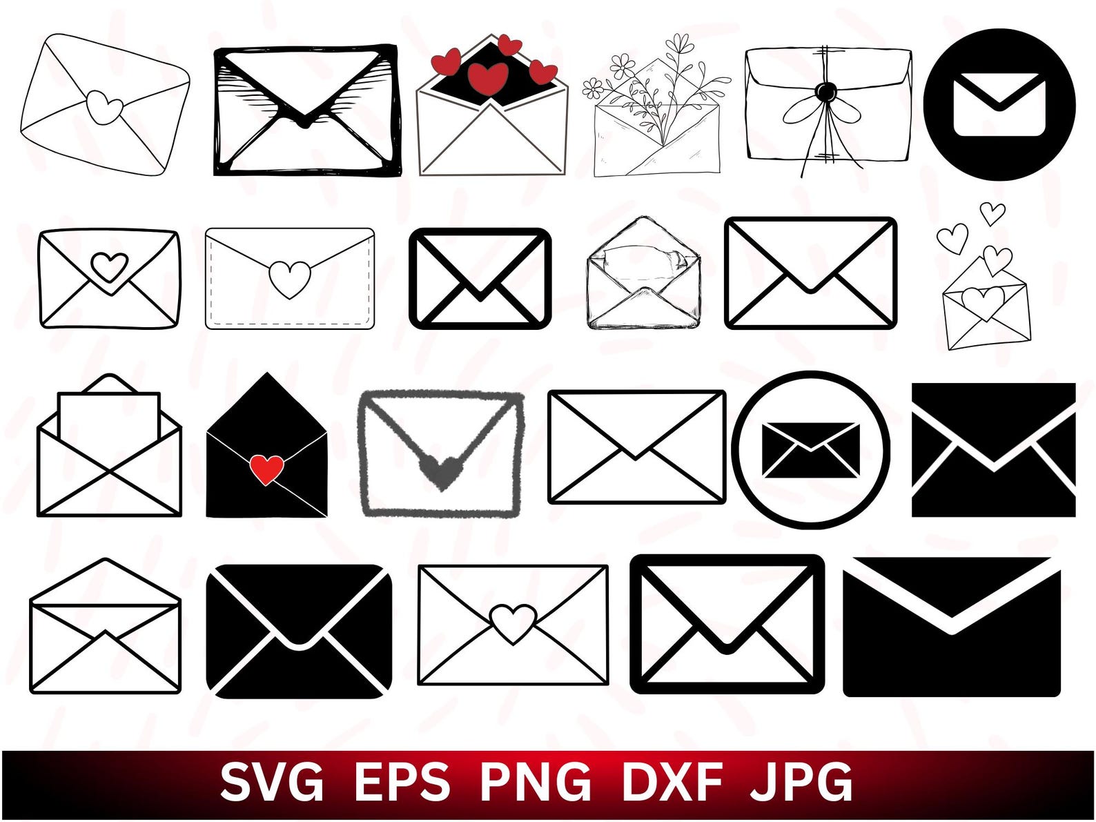 Envelope SVG Bundle: DIY Papercraft Cut Files (digital Download - Etsy