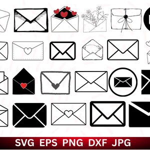 Envelope SVG Bundle: DIY Papercraft Cut Files (digital Download - Etsy