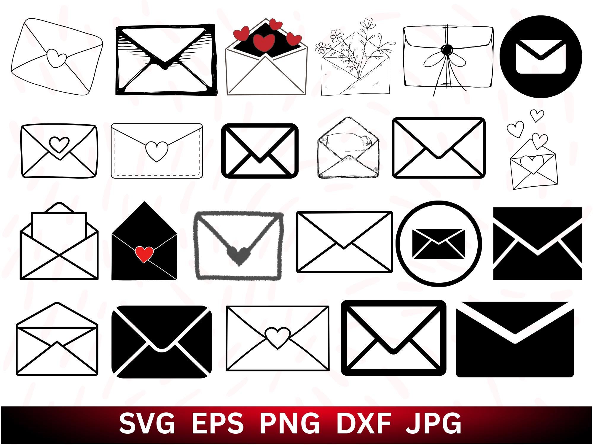 Envelope SVG Bundle: DIY Papercraft Cut Files (digital Download - Etsy