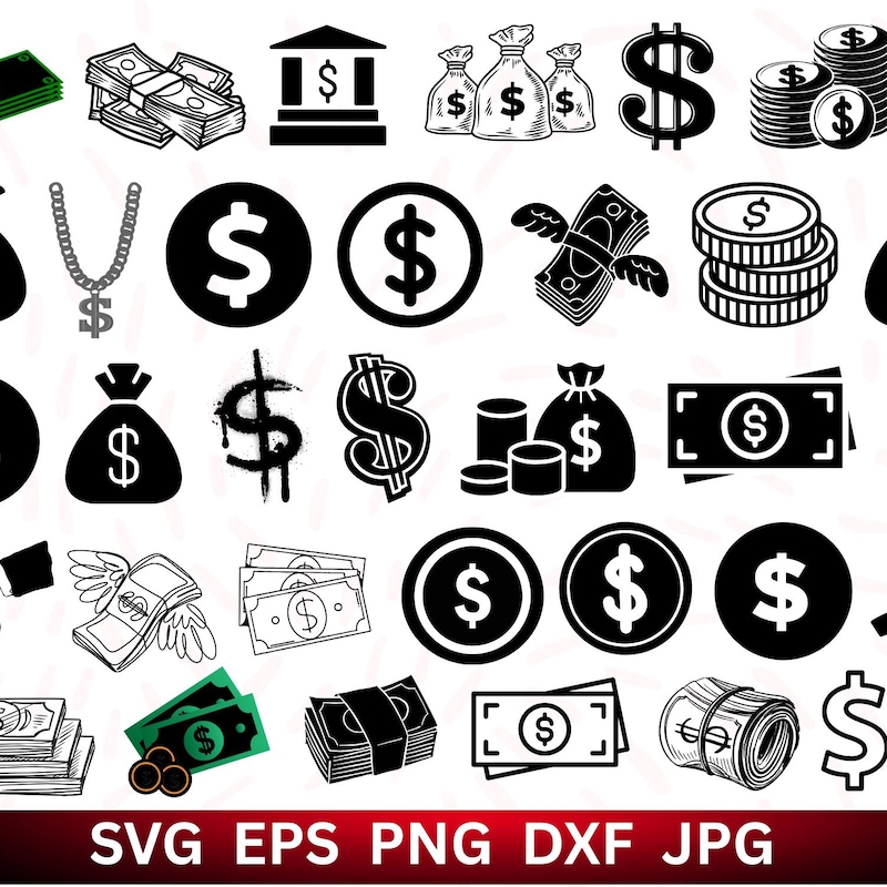 Dollar Sign Svg - Etsy