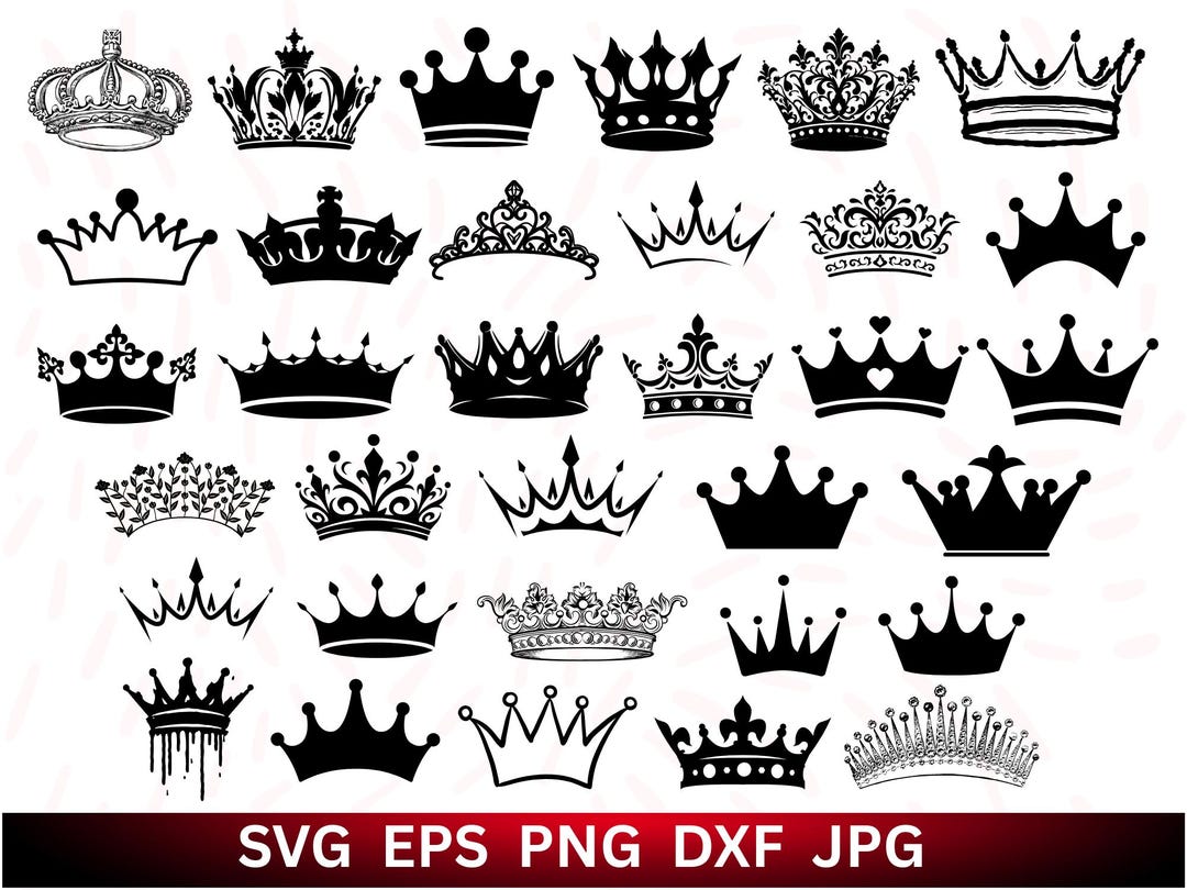 Royal Crown SVG File: King, Queen, Princess Tiara (cut Files for Cricut ...