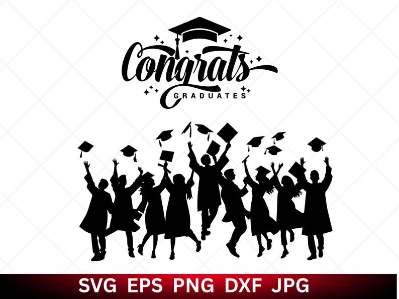 Graduation SVG Bundle: Cap Topper, Class of 2025 Cut Files (instant ...