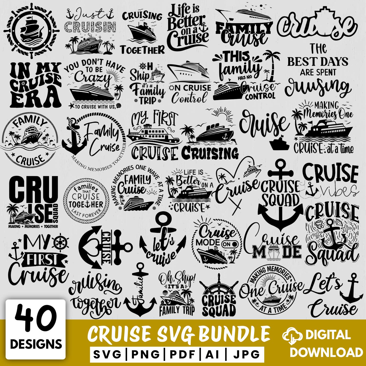Cruise SVG Bundle, Family Trip Designs (digital Download) - Etsy
