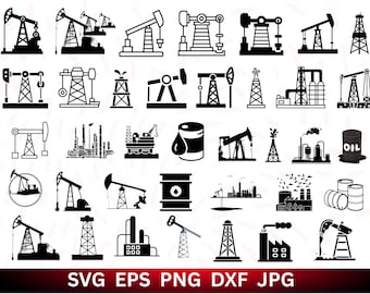 Oilfield SVG Bundle, Oilfield PNG Bundle, Oilfield Clipart, Oilfield ...