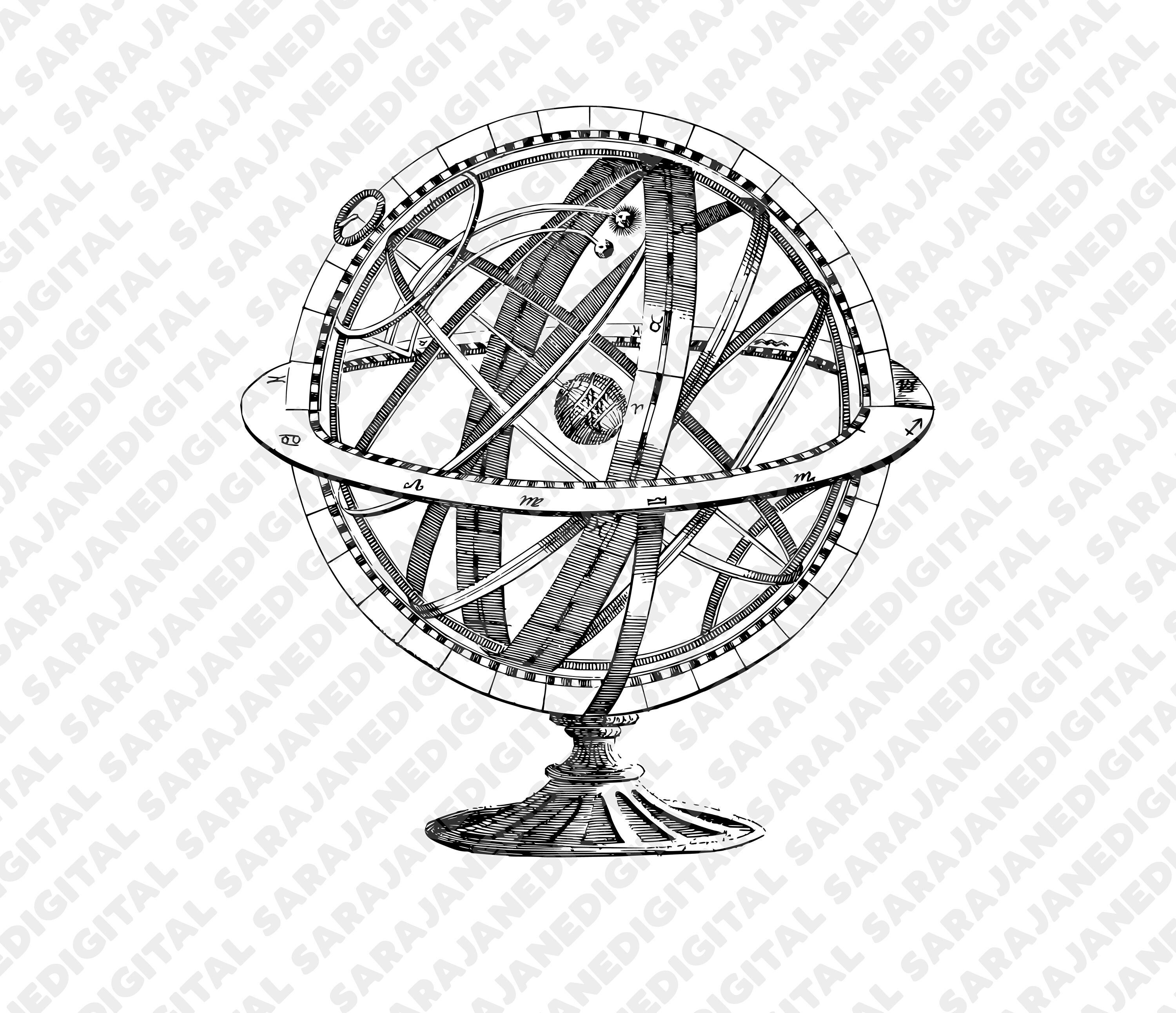 Armillary Sphere Tattoo